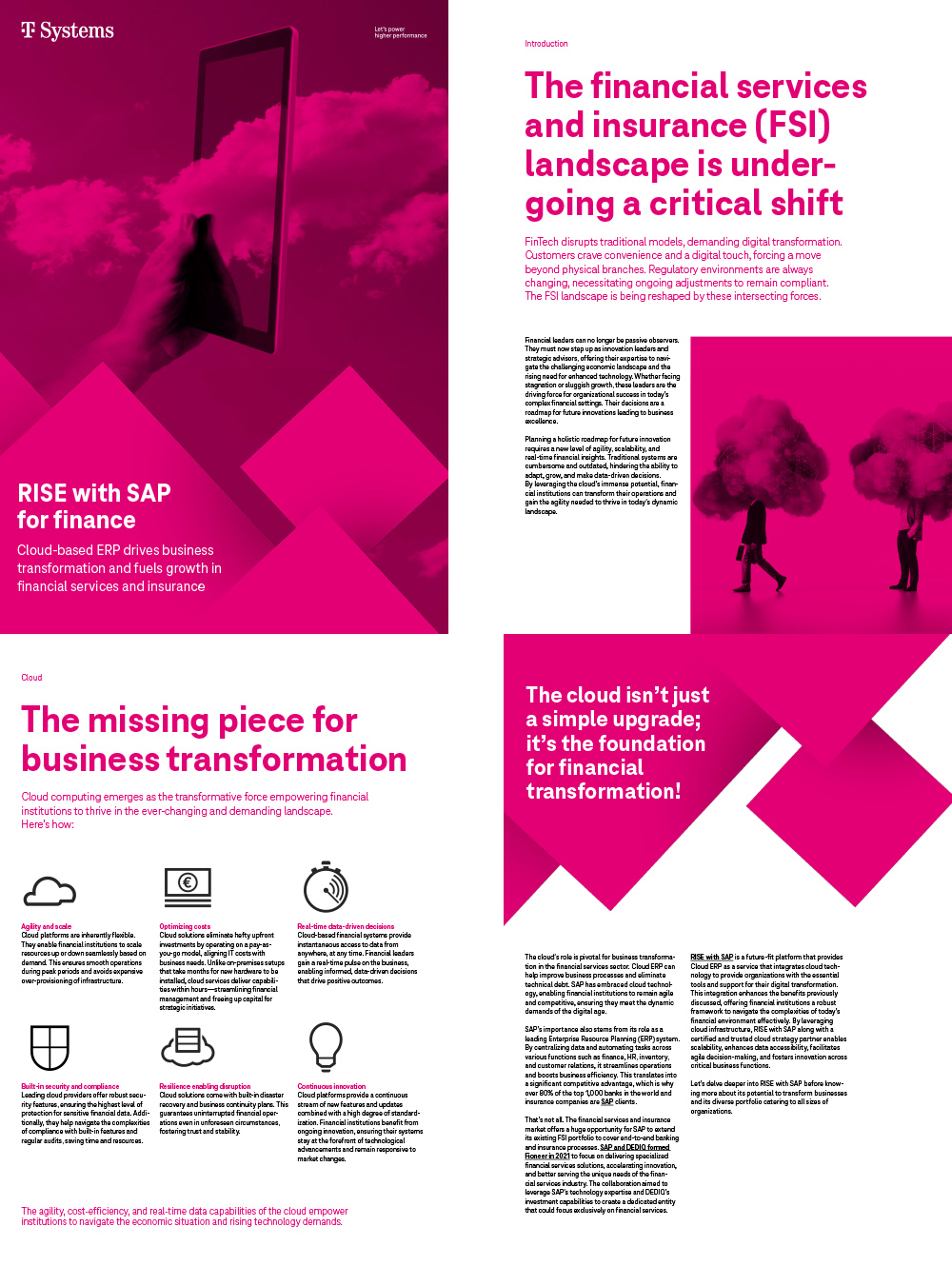 Whitepaper: RISE with SAP para finanças – T-Systems