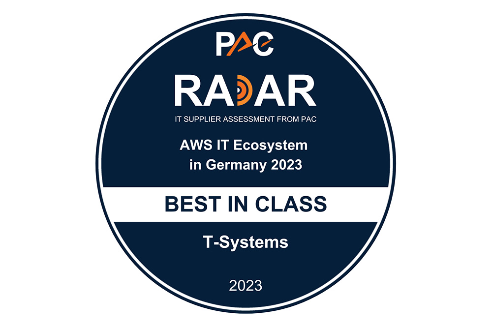 Best in Class in the PAC Innovation RADAR 2023 – T-Systems