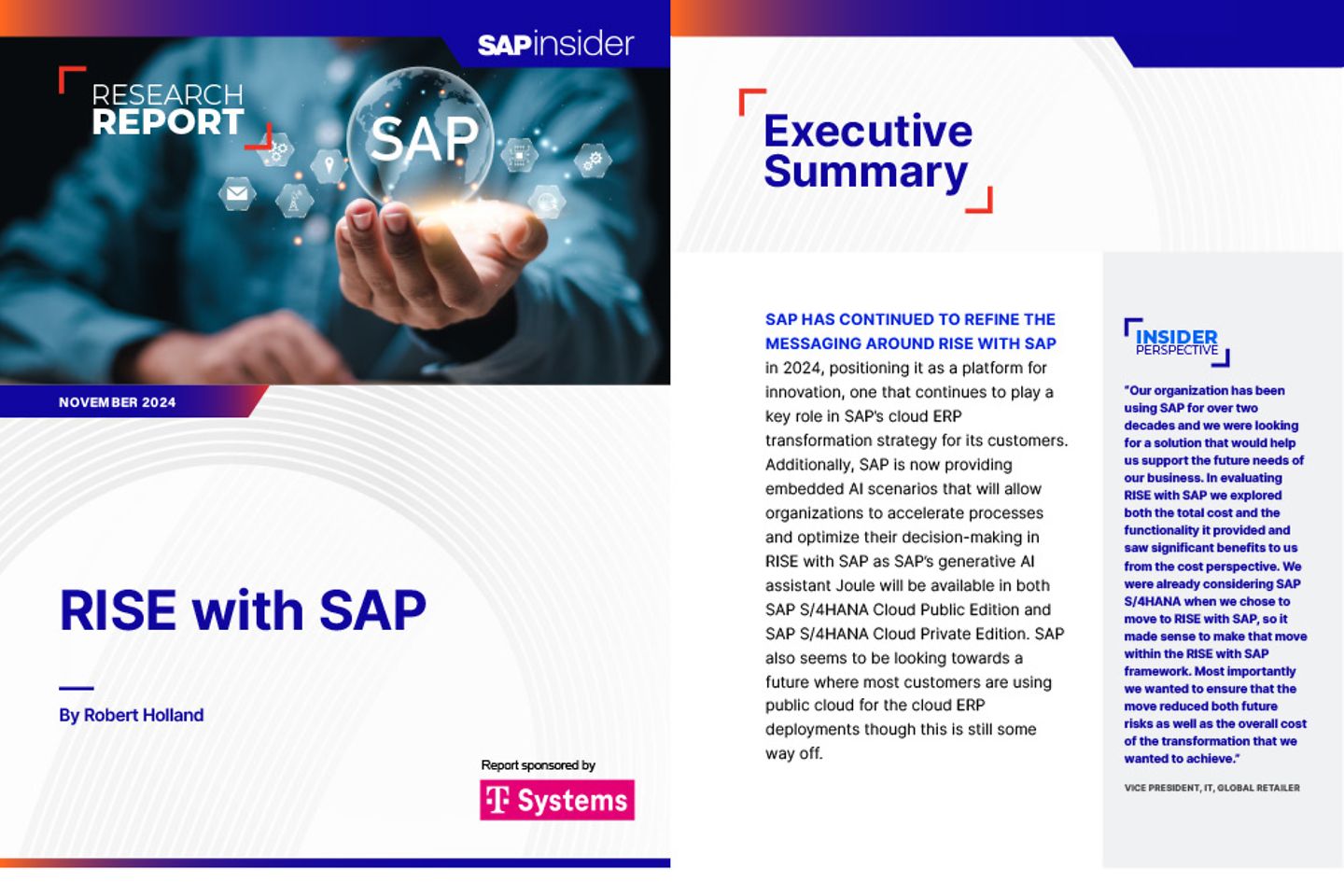 RISE with SAP Benchmark Report – T-Systems